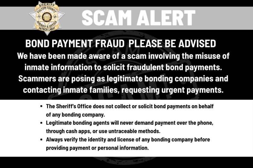 Scam Alert - Fulton County Sheriff’s Office